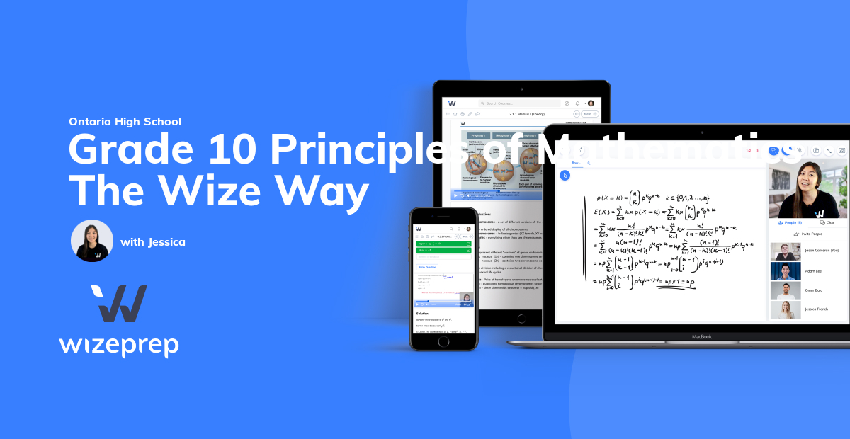 Grade 10 Principles of Mathematics at Ontario High School | Free Study